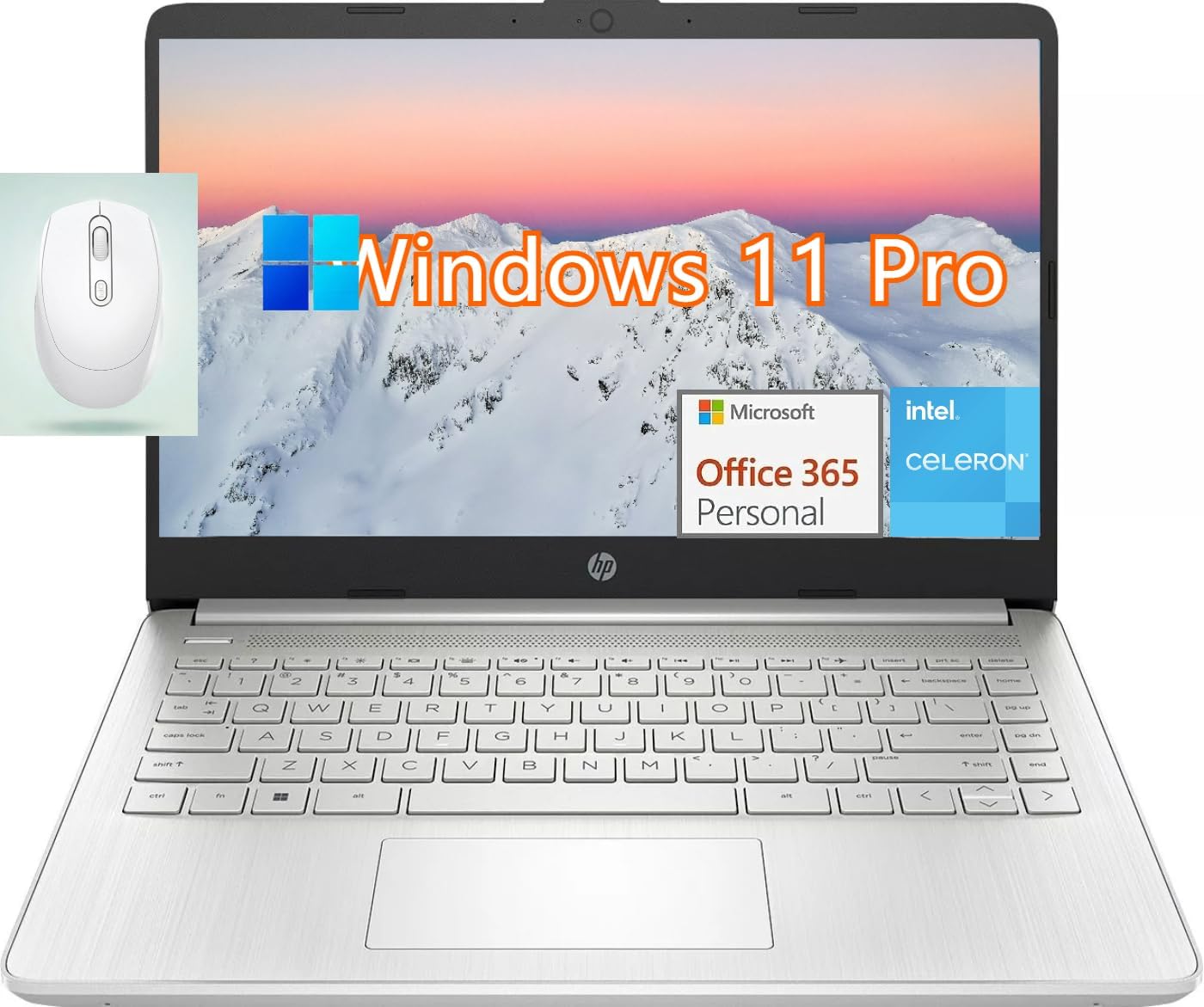 Amazon.com: HP Newest 14" Laptop Student Business, with Office Lifetime ...