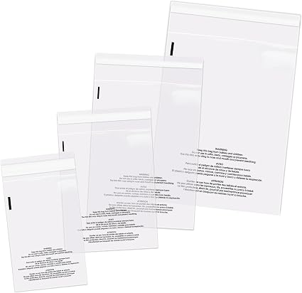 Spartan Industrial - Poly Bag Bundle Combo Pack of 400-6X9, 8X10, 9X12 ...
