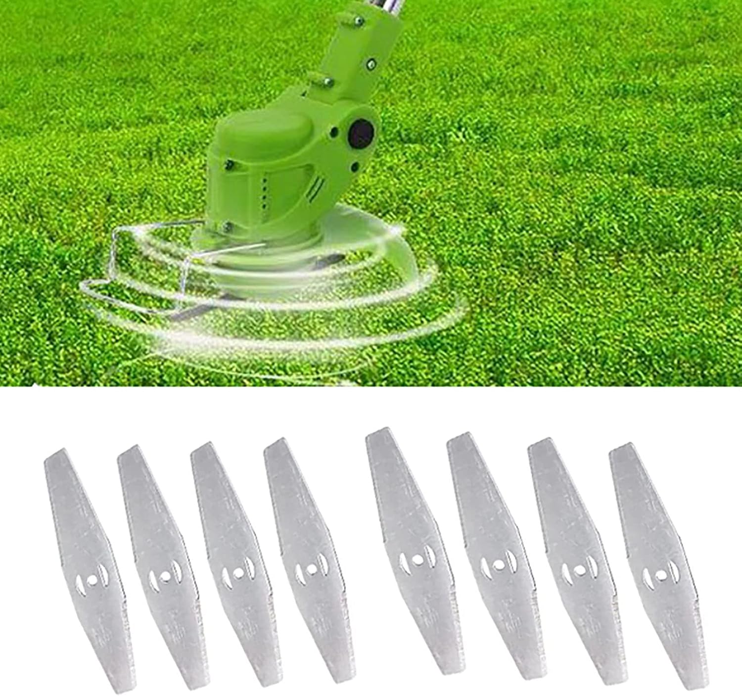 Amazon.com: 8 Pcs Metal Lawn Mower Saw Blade Head Replacement Saw ...