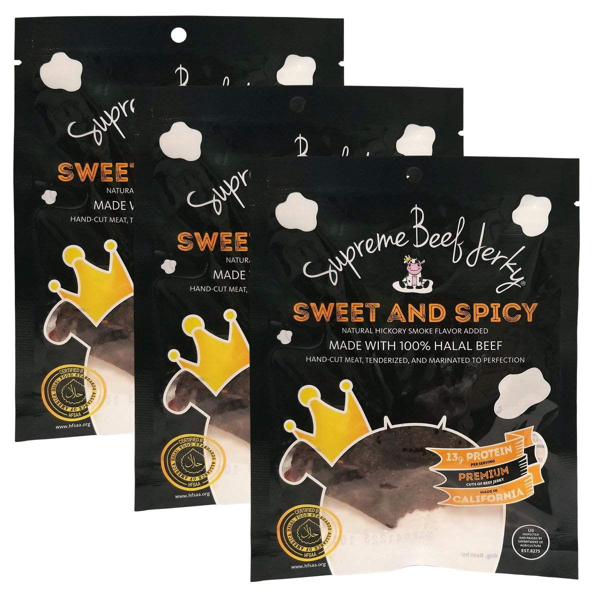 Amazon.com: Supreme Beef Jerky, Halal Beef Jerky, Zabiha Halal ...