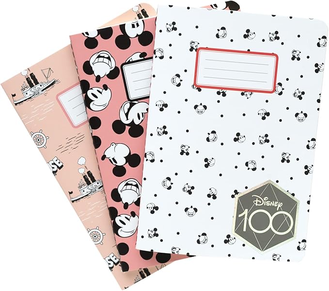 Grupo Erik A6 Notebook Set - Disney Mickey Mouse | 3 A6 Notebooks ...
