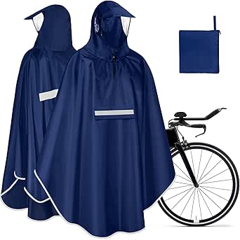 NEWIROVE Lightweight Portable Rain Poncho Bicycle Rain Poncho ...