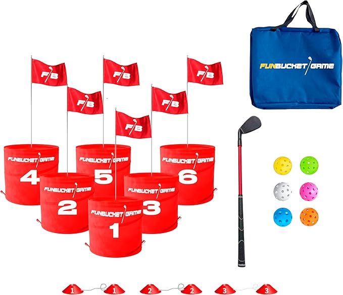 Amazon.com: Golf Bucket Game,Golf Bucket, Backyard Golf Game,Beach Golf ...