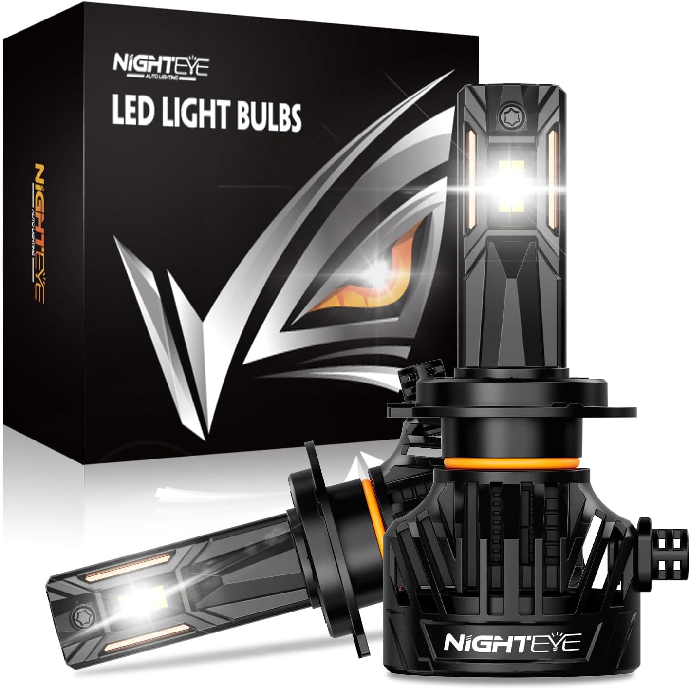 NIGHTEYE H7 Bulbs, 30,000 LM H7 LED Headlight Bulbs, with 360 ...
