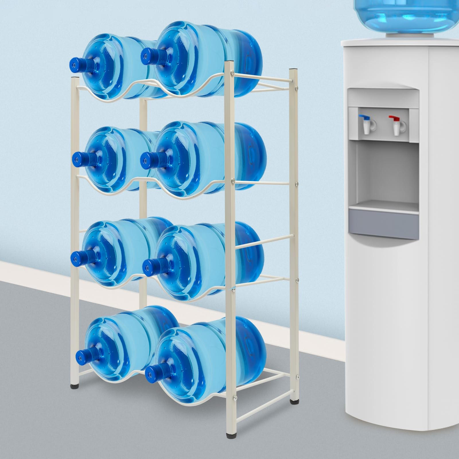 Amazon.com: 5 Gallon Water Bottle Rack, 4-Tier Water Jug Holder for 8 ...