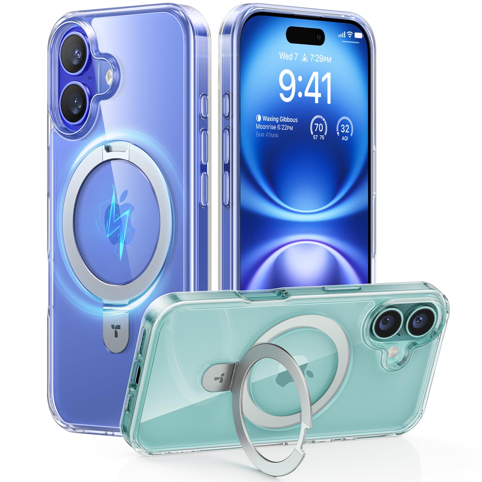 Amazon.com: TORRAS Magnetic for iPhone 16 Case with Stand, Built-in ...