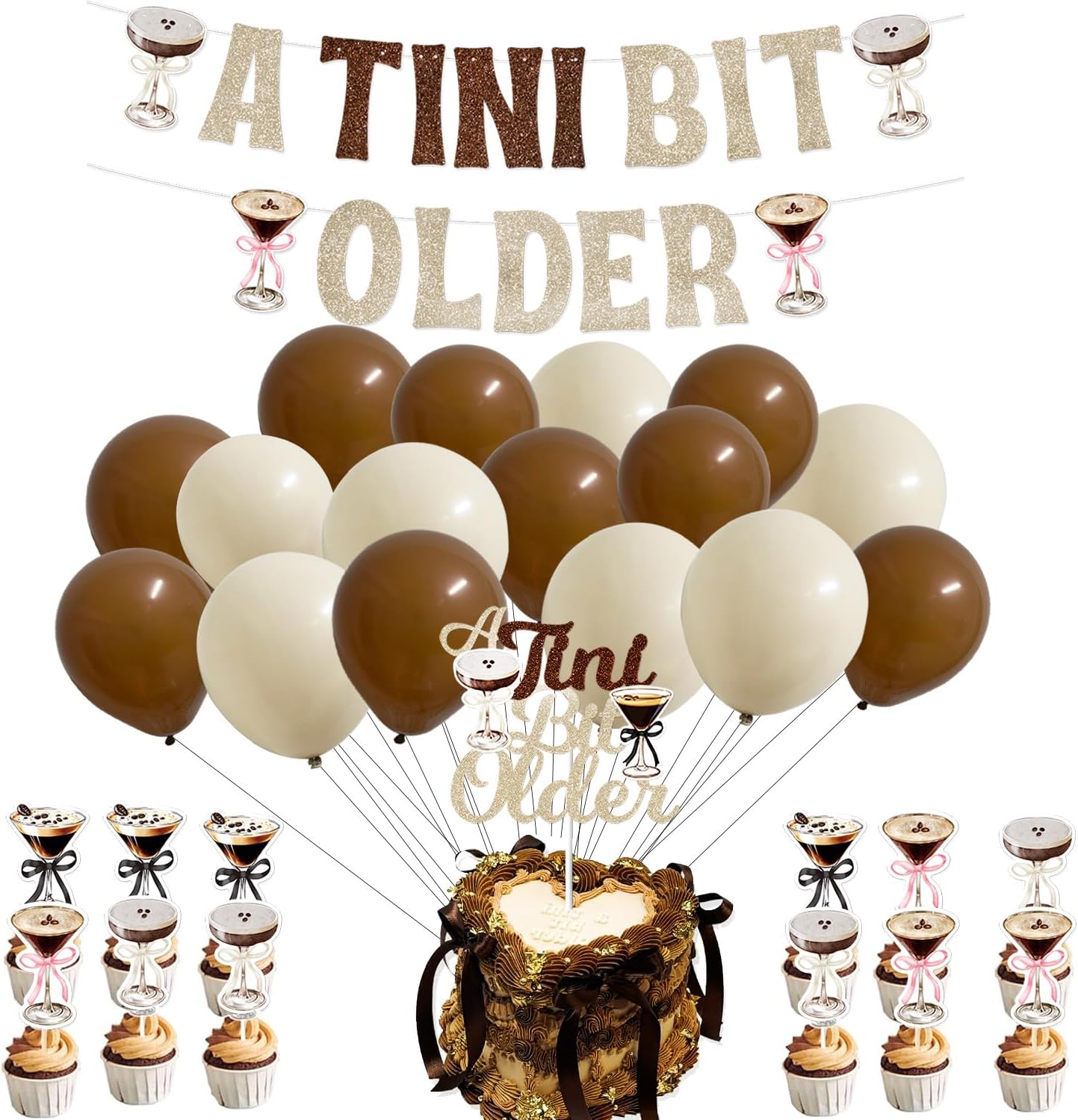 Amazon.com: Espresso Martini Birthday Party Decorations, A Tini Bit ...