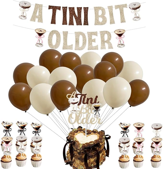 Amazon.com: Espresso Martini Birthday Party Decorations, A Tini Bit ...