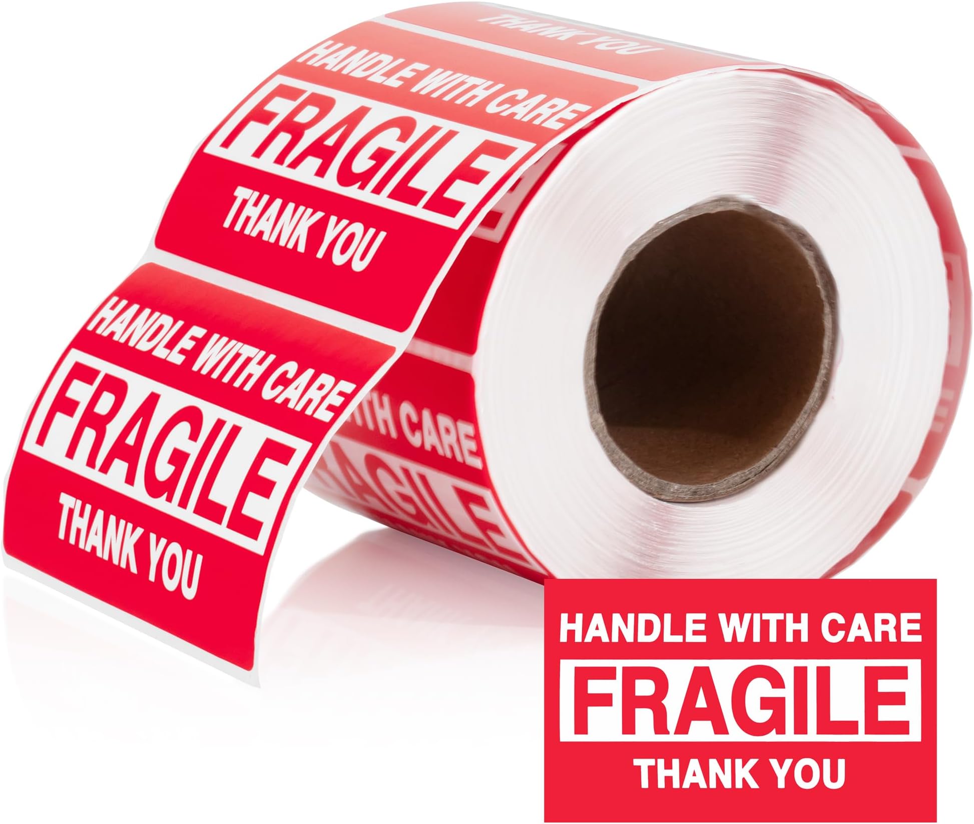 Amazon.com : Perco 3 x 2 Inch Fragile Labels Handle with Care Warning ...