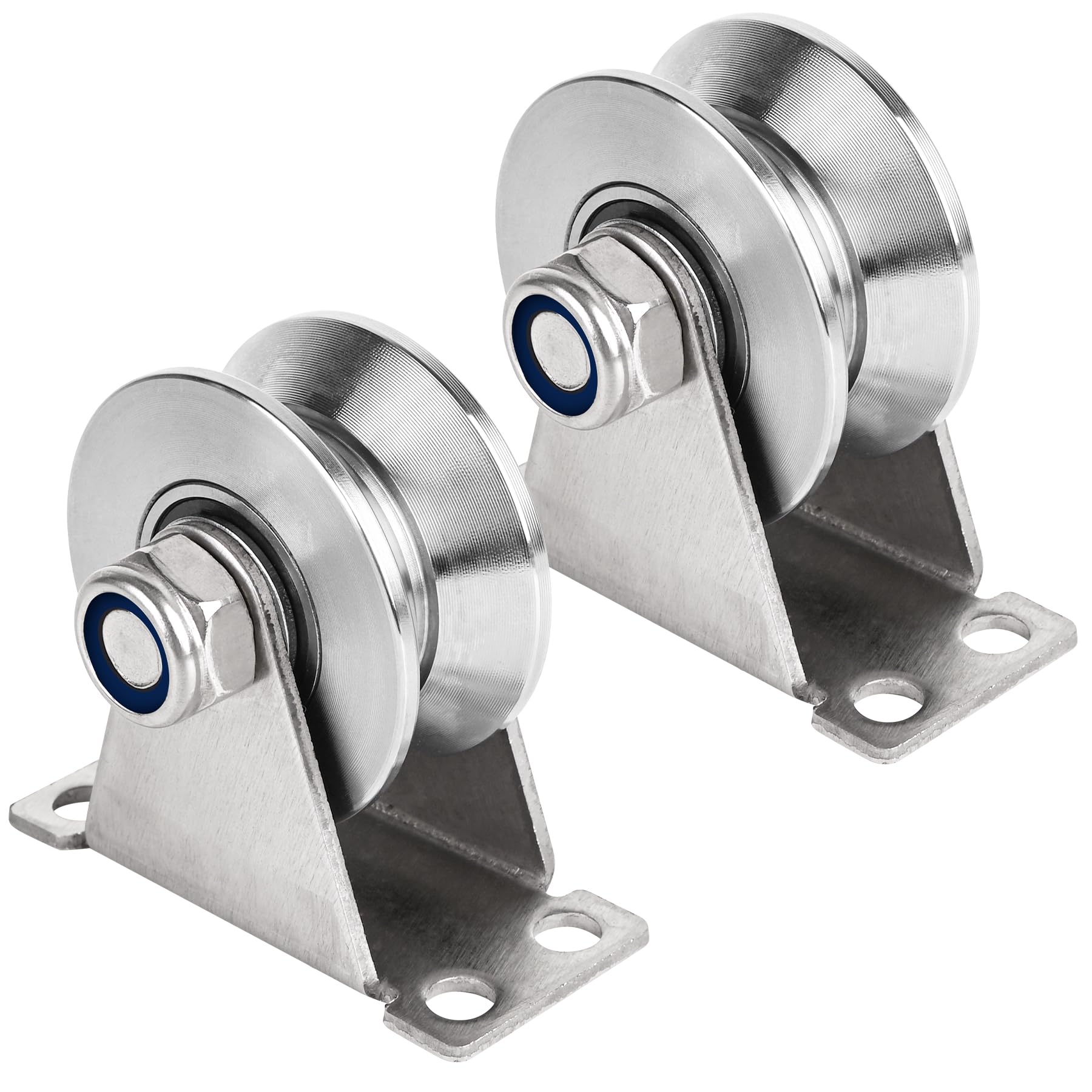 Snapklik.com : Groove Pulley Wheel For Rope Wall Mounted 2 Pack Stainless Steel Super Silent ...