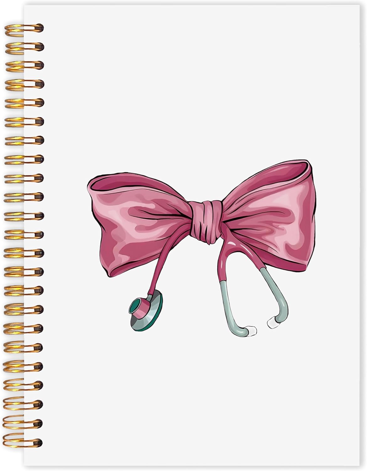 Amazon.com : AQYIP Coquette Pink Bow Nurses Spiral Notebook, Nurse ...