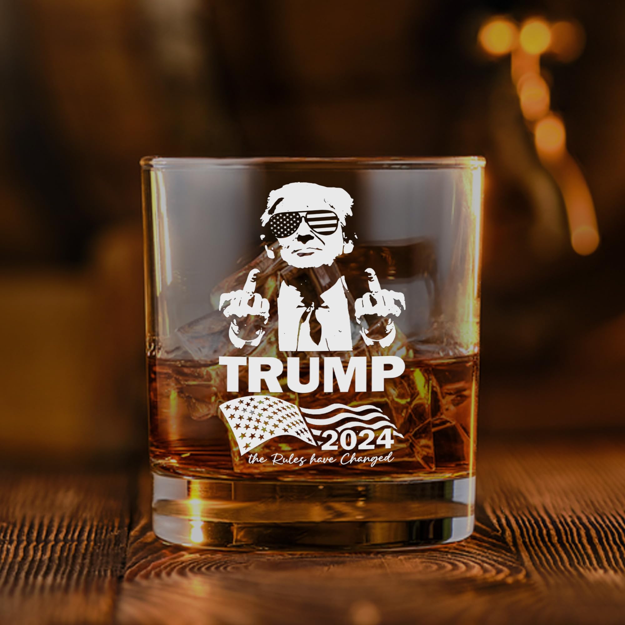 Amazon.com | Donald Trump Whiskey Glass - Trump 2024 Glassware with ...