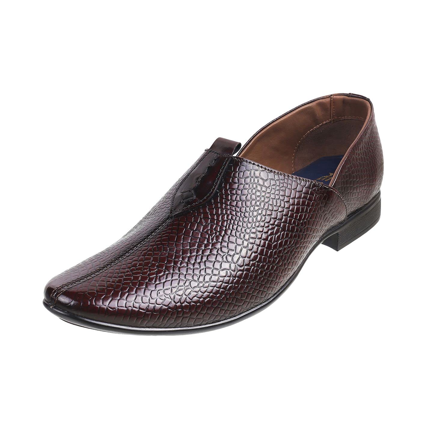 Metro Mens Leather Wine Jutis (Size (8 UK (42 EU)) : Amazon.in: Shoes ...