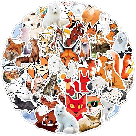 Amazon.com: 50pcs Cartoon Fantastic Mr. Fox Stickers for Teens, Funny ...