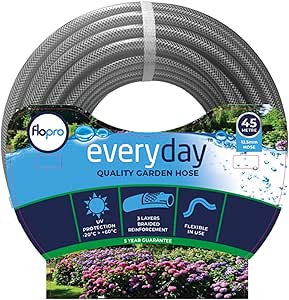 Amazon.com: Flopro - EVERYDAY garden hose pipe ø 12,5mm (1/2") 45m: 3 ...