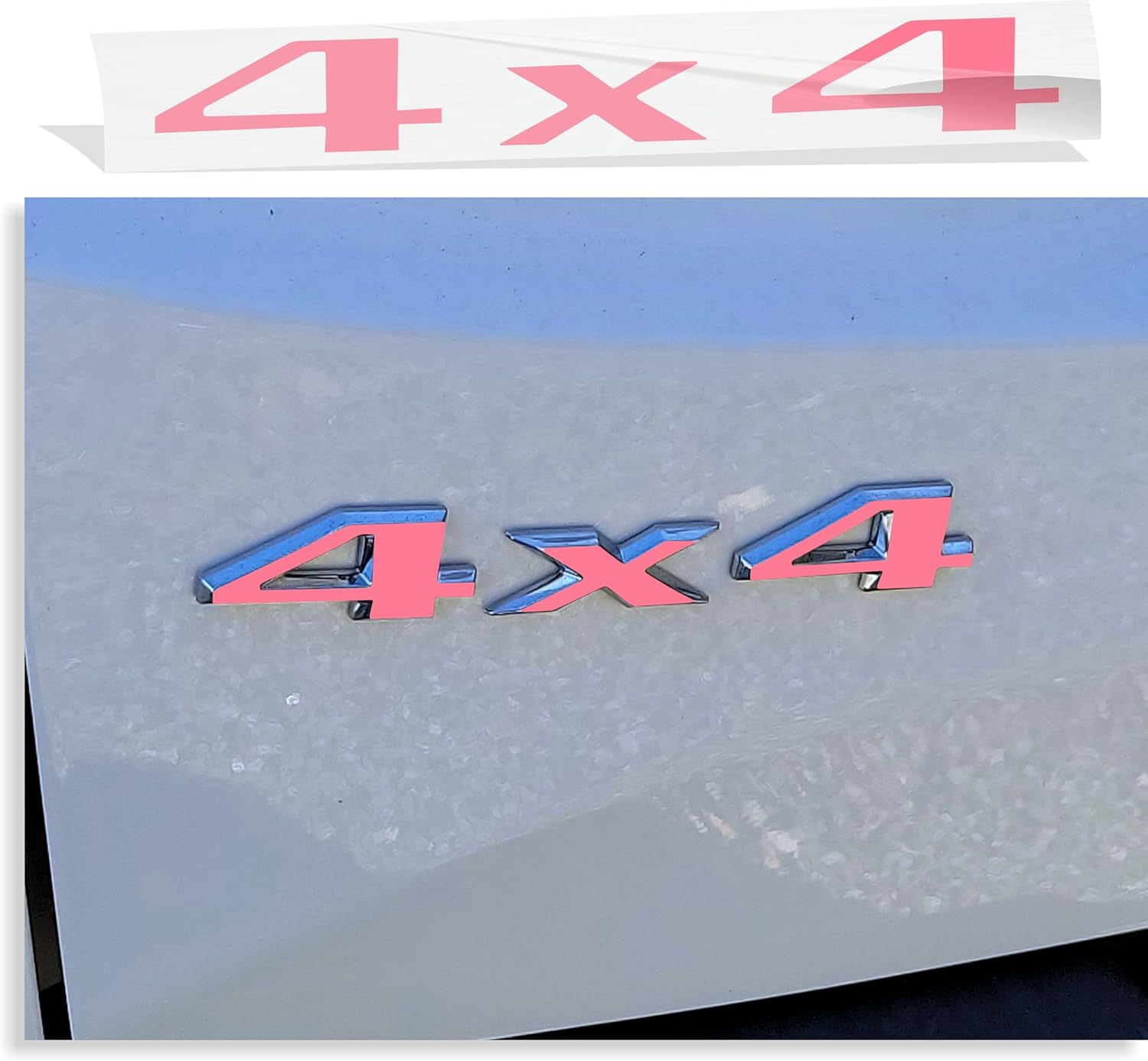 Amazon.com: Reflective Concepts - 4x4 Emblem Overlay Decal Sticker ...