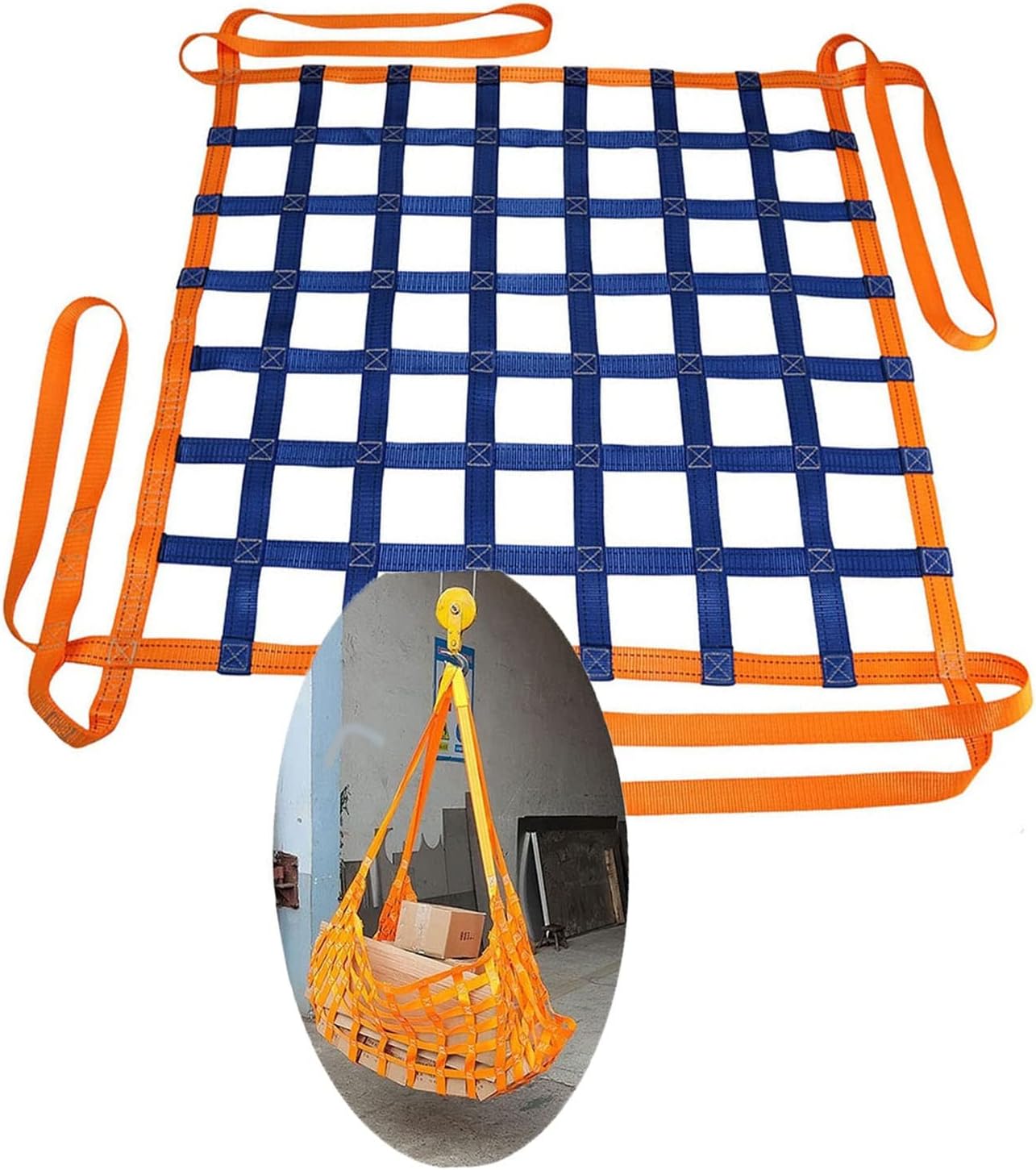Amazon.com: Safety Lifting Net Straps - Polyester Lifting Net, 0.3-3.5T ...