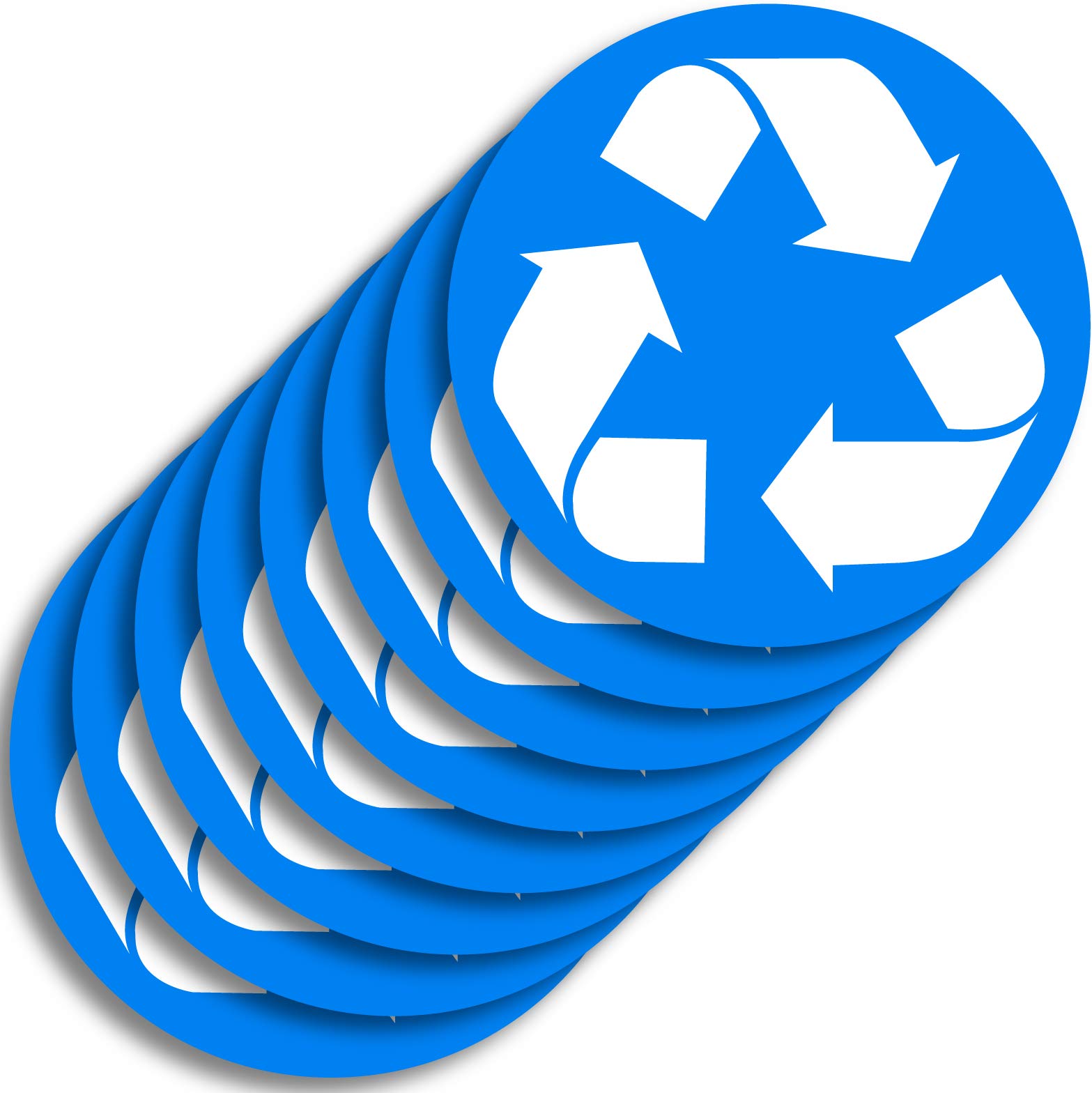 8 Pack 3in X 3in Recycle Logo Sticker To Organize | Desertcart Ireland