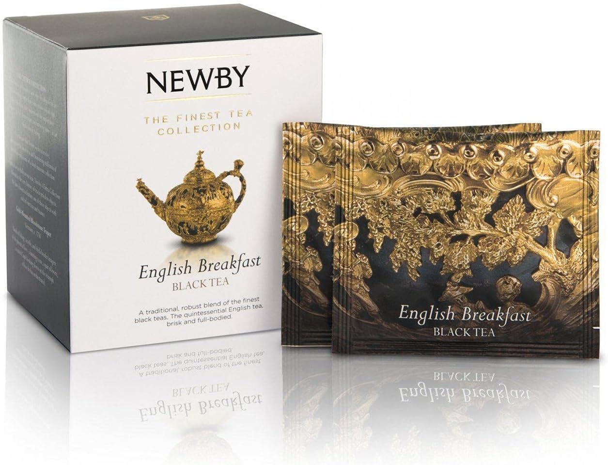 Newby Teas Silken Pyramids English Breakfast Black Tea 38 g (Pack of 1 ...