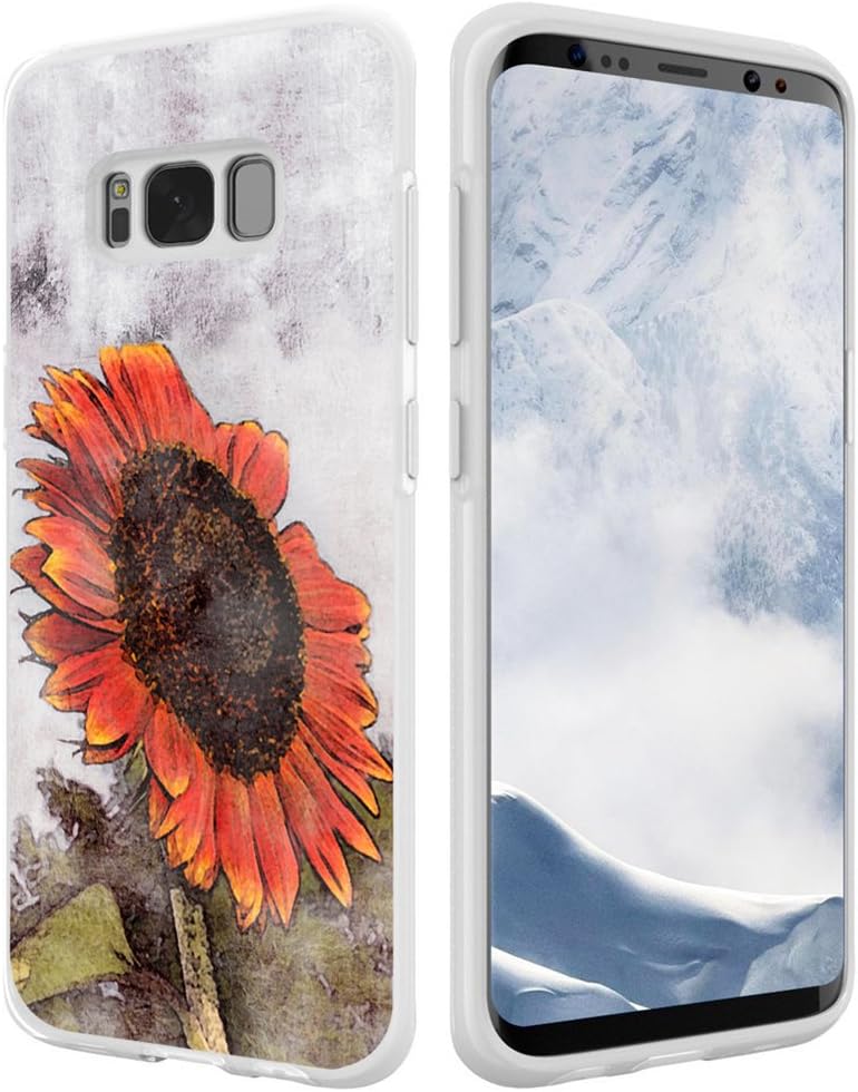 Amazon.com: S8 Plus Case Sunflower,Hungo Soft TPU Silicone Protective ...
