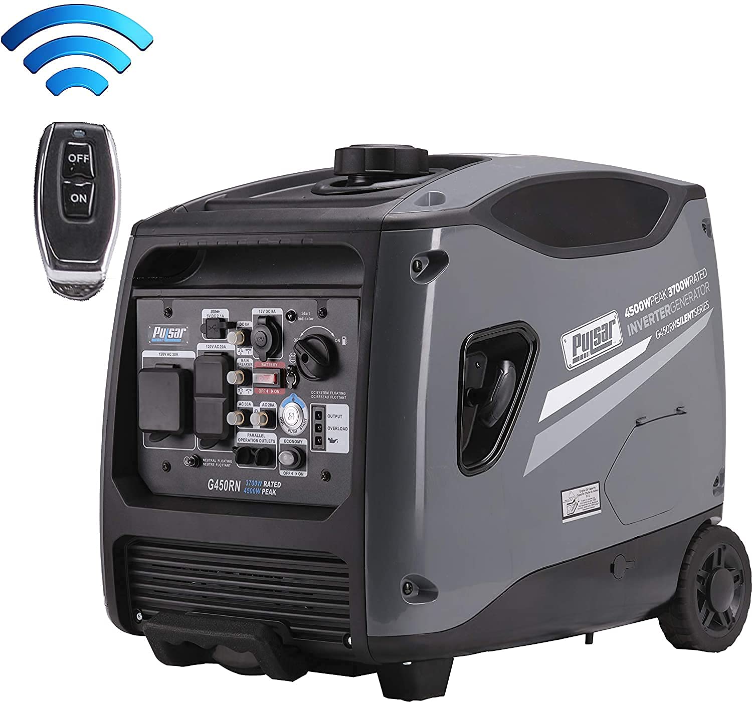 Snapklik.com : Pulsar G450RN, 4500W Super Quiet Portable Inverter Generator