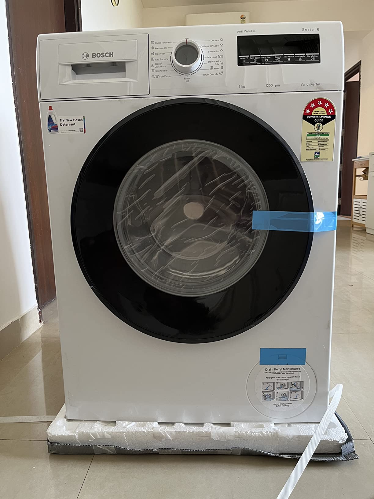 Bosch 8 kg 5 Star Inverter Touch Control Fully Automatic Front Loading ...