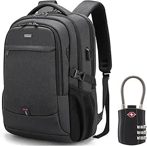 Amazon.com: DUSLANG 17 Inch Laptop Backpack for Travel Water Resistant ...