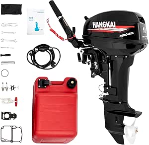 Amazon.com: BJTDLLX Outboard Boat Motors, 2 Stroke 18HP Outboard Motor Boat Motor, 246CC Heavy ...