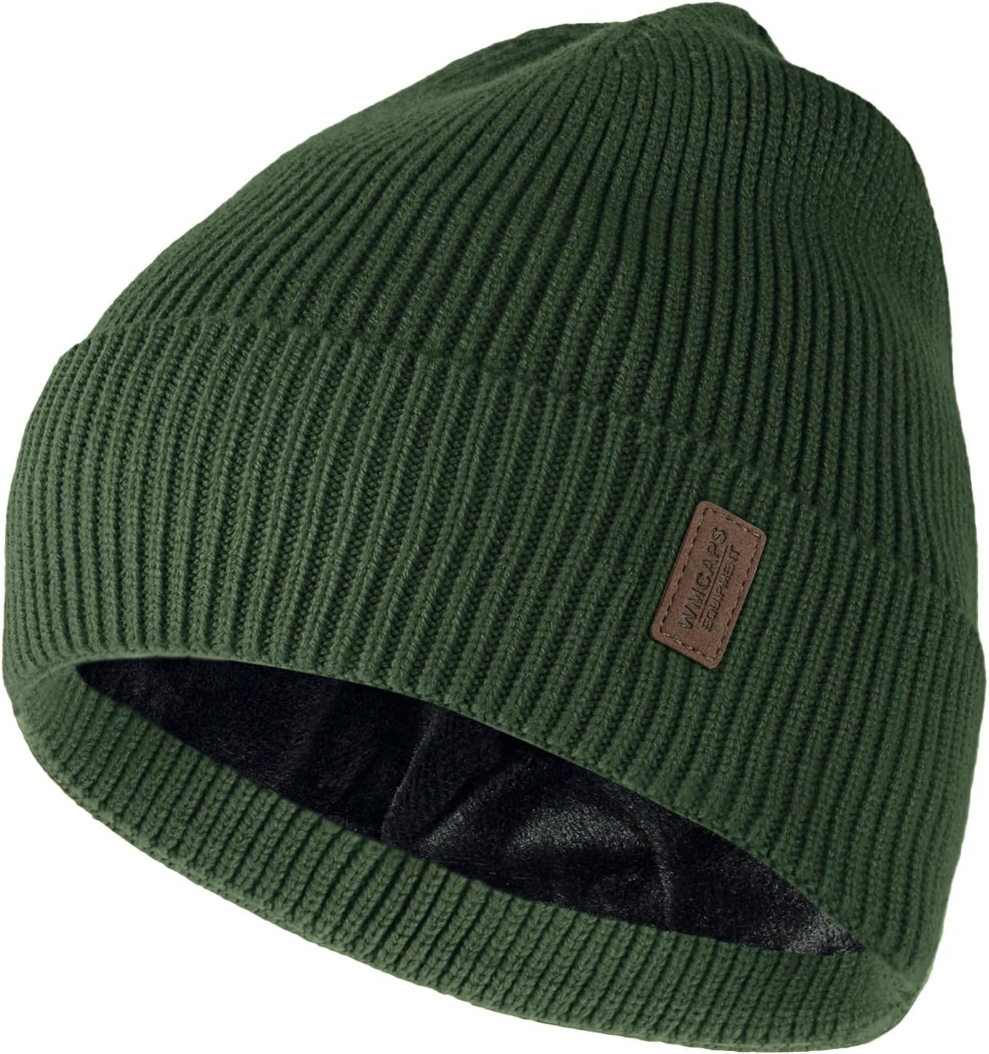 Wmcaps Winter Beanie for Men Women, Fleece Lined Beanie Soft Warm Knit ...