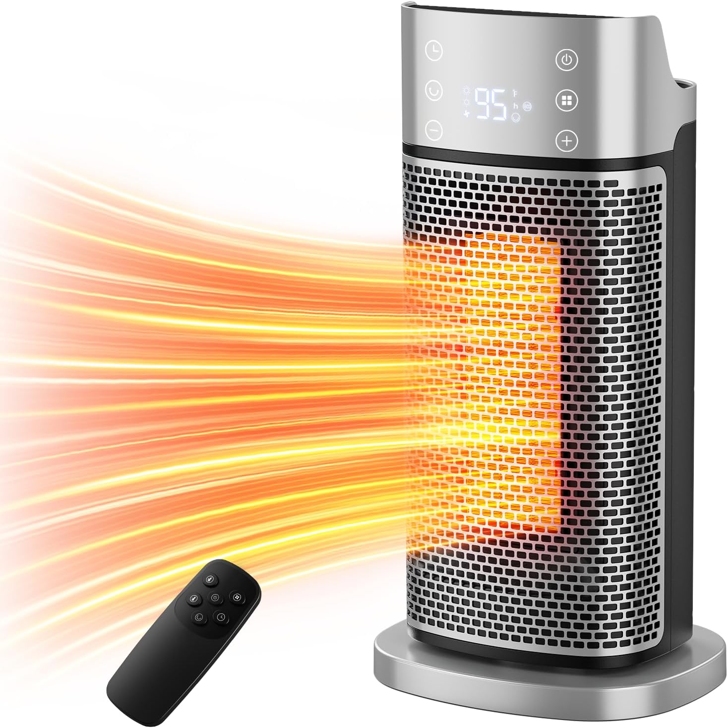 Amazon.com: Space Heater, Space Heaters for Indoor Use with Thermostat ...