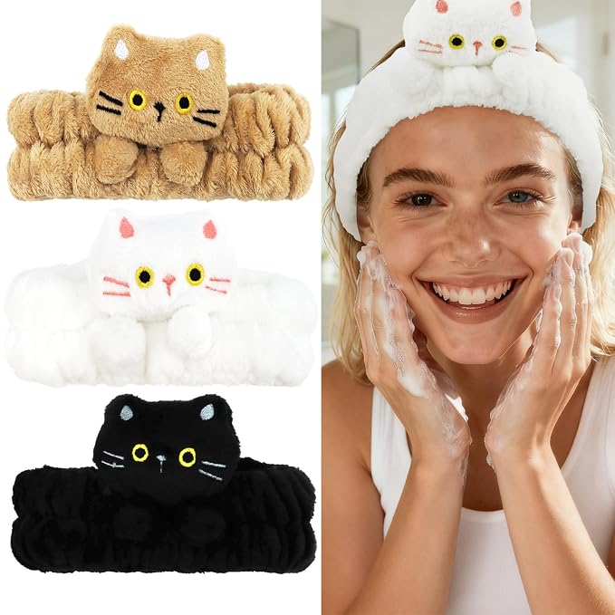 Amazon.com : Esitrormi 3 PCS Spa Headbands for Women & Girls Cute Hair ...