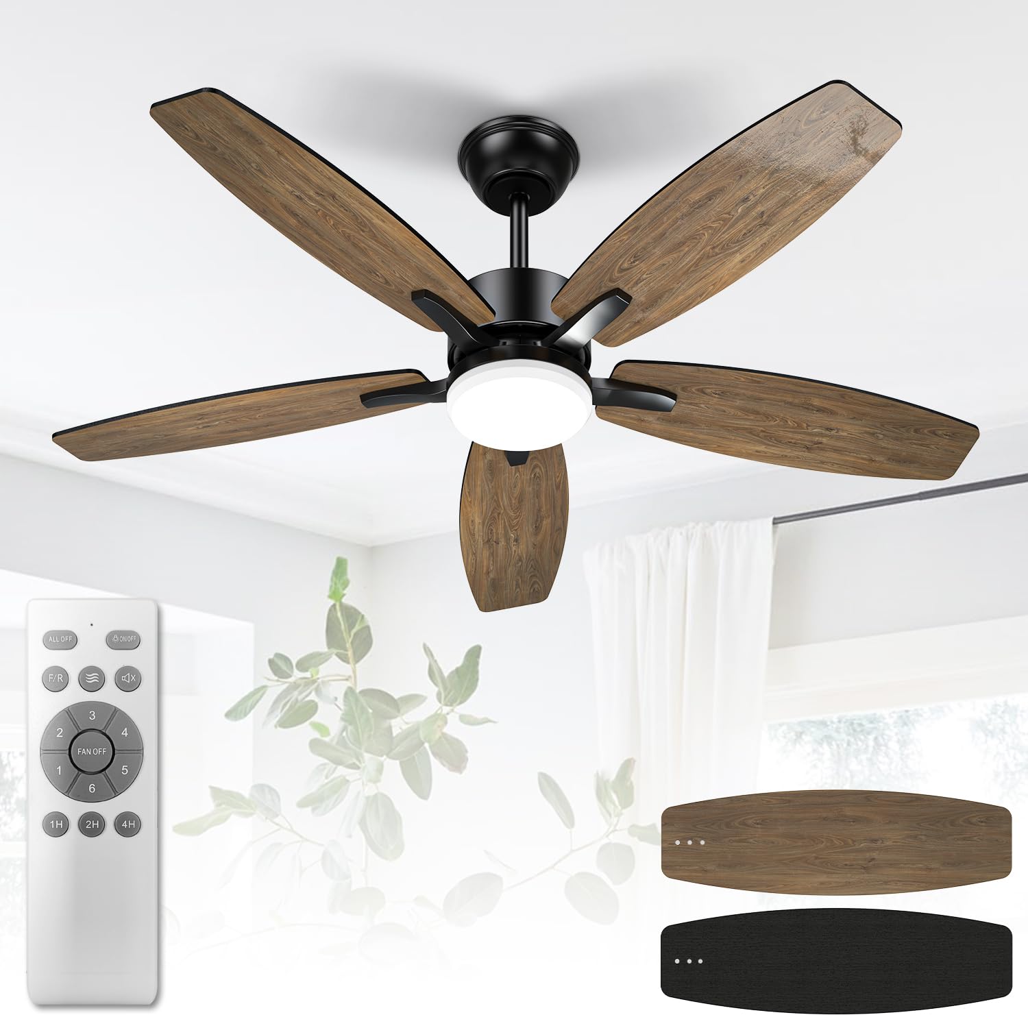 Deckenventilator Mit Beleuchtung Und Fernbedienung