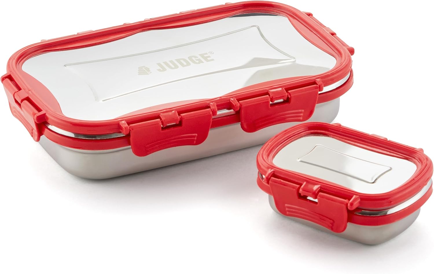 Judge Made in India, 2 Piece Large Lunch Box Set - Stainless Steel ...