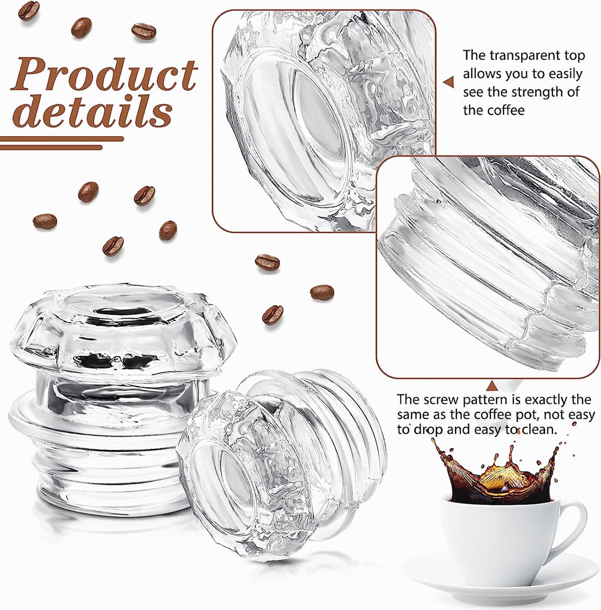 Camp Coffee Pot Coffee Percolator Plastic Top Replacement For Univen ...