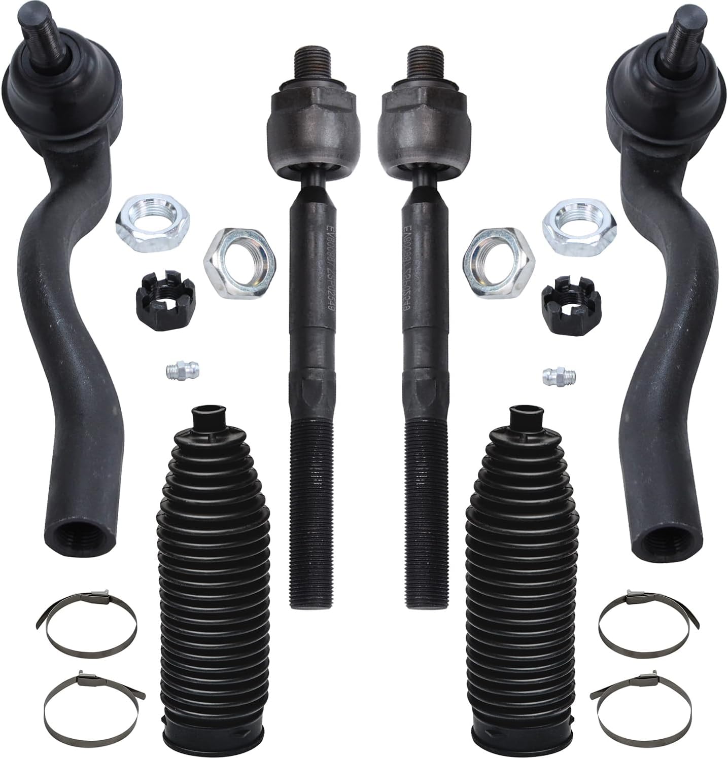 Amazon.com: Detroit Axle - Front 6pc Tie Rods Kit for 11-15 Jeep Grand ...