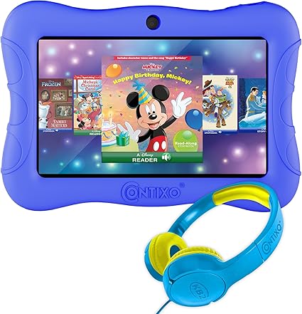 Amazon.com : Contixo 7 inch Kids Tablet Bundle - Ages 3-7, Android ...