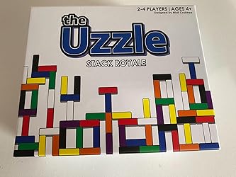Amazon.com: The Uzzle Stack Royale Board Game, Fast & Fun Family Board ...