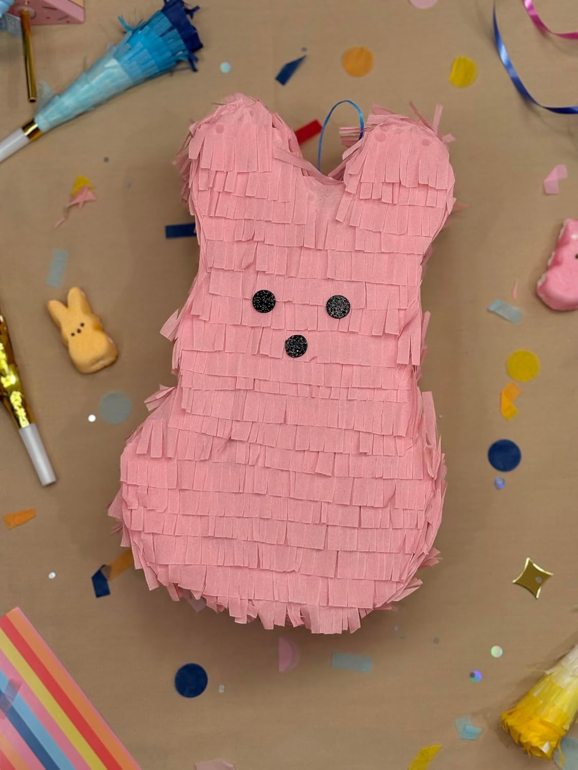 Amazon.com: Pink Bunny Peep Easter Party Pinata Decoration, Easter ...