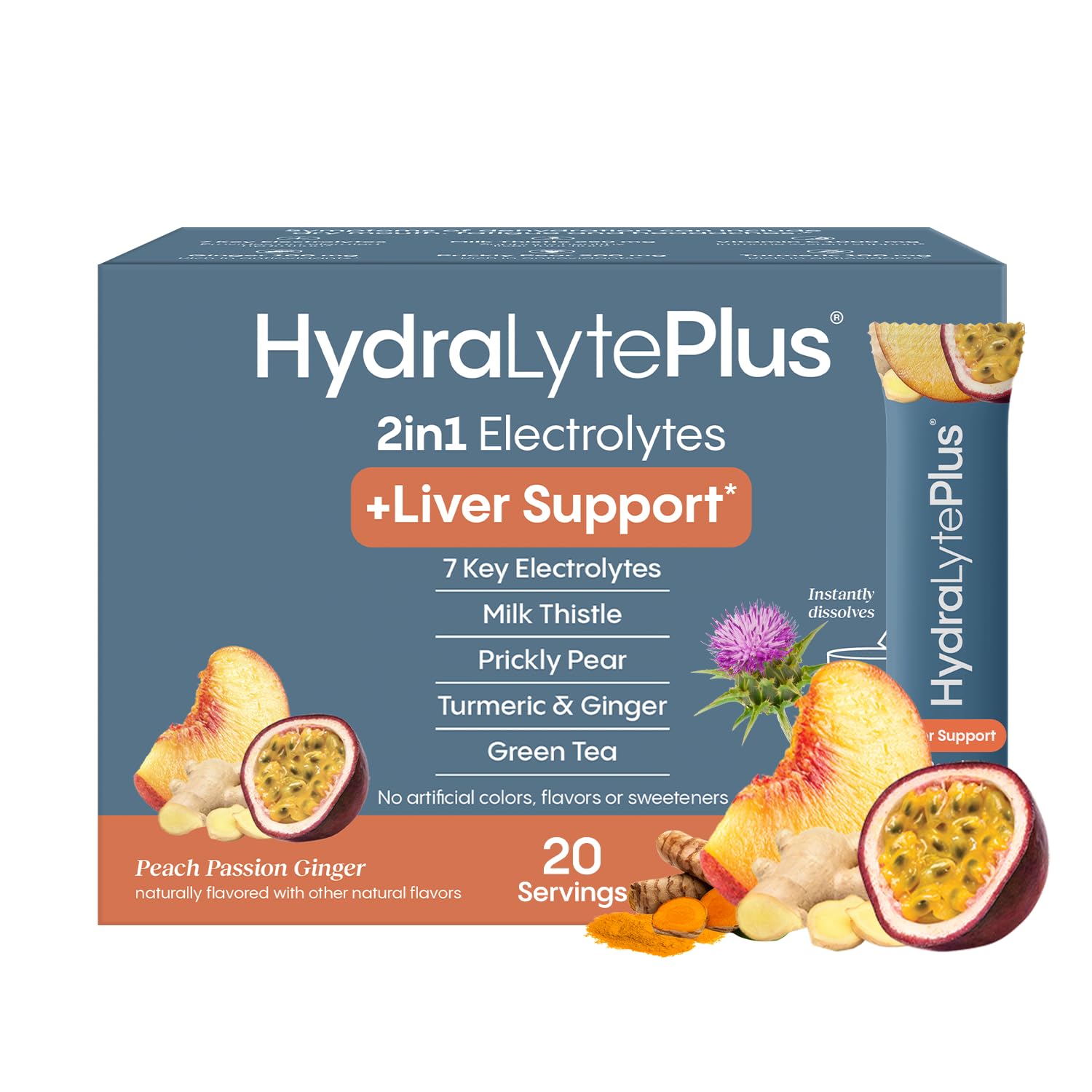 Amazon.com: Hydralyte Liver Support + Electrolyte Mix with Milk Thistle ...