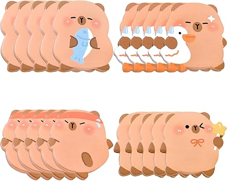 Amazon.com : 20 Pads Cute Guinea Pig Series Sticky Notes, 60 Sheets per ...