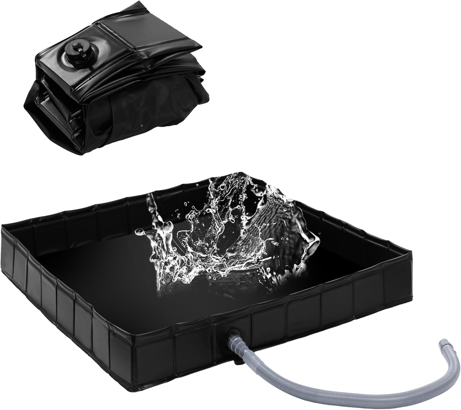 HOMBYS 41"x41"x5" Portable Shower Base for Camping, Shower Floor ...