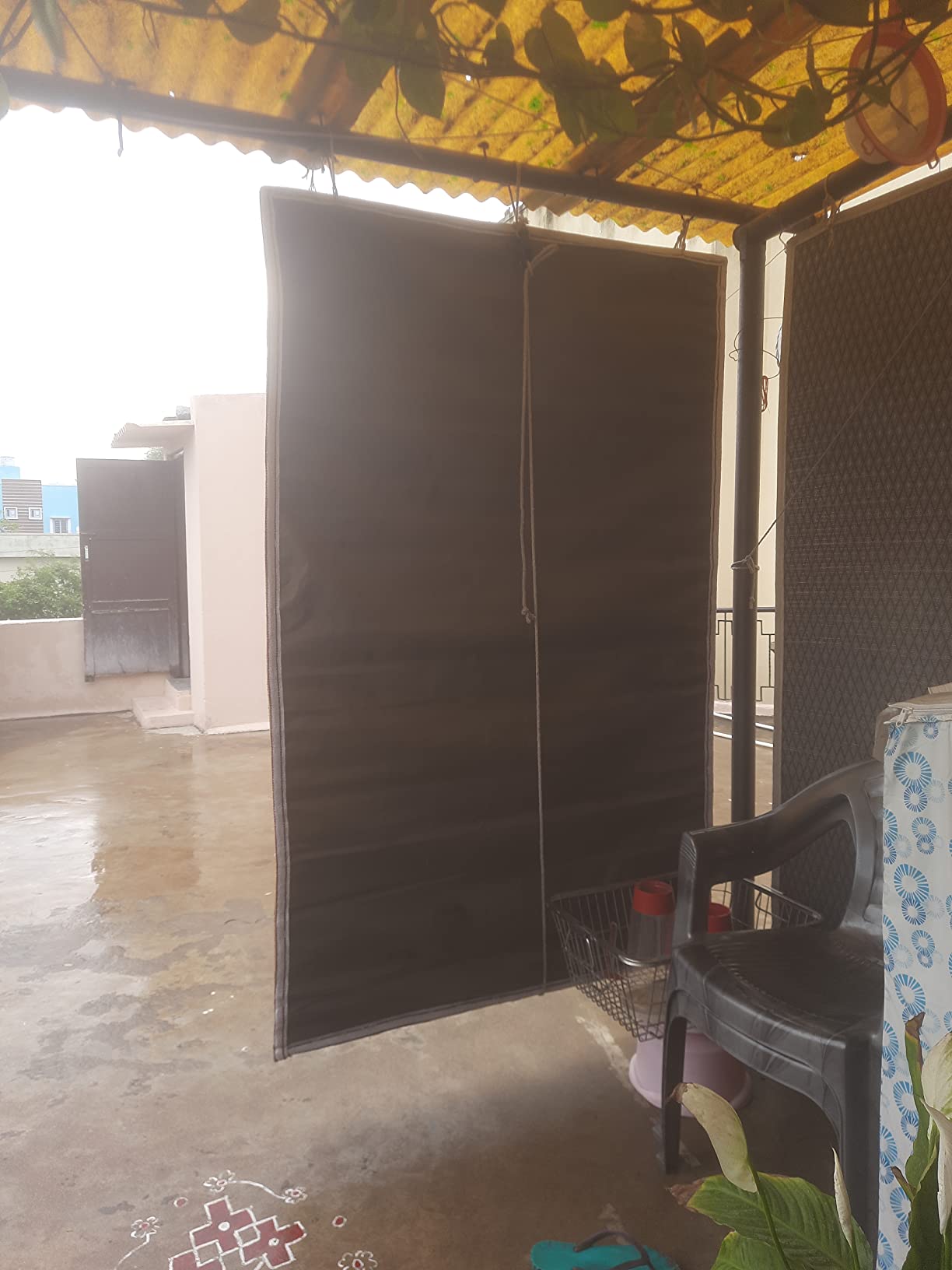 Dhori Bamboo Roll-up Blind Joint Shade Chick Window Closer/Curtains for ...