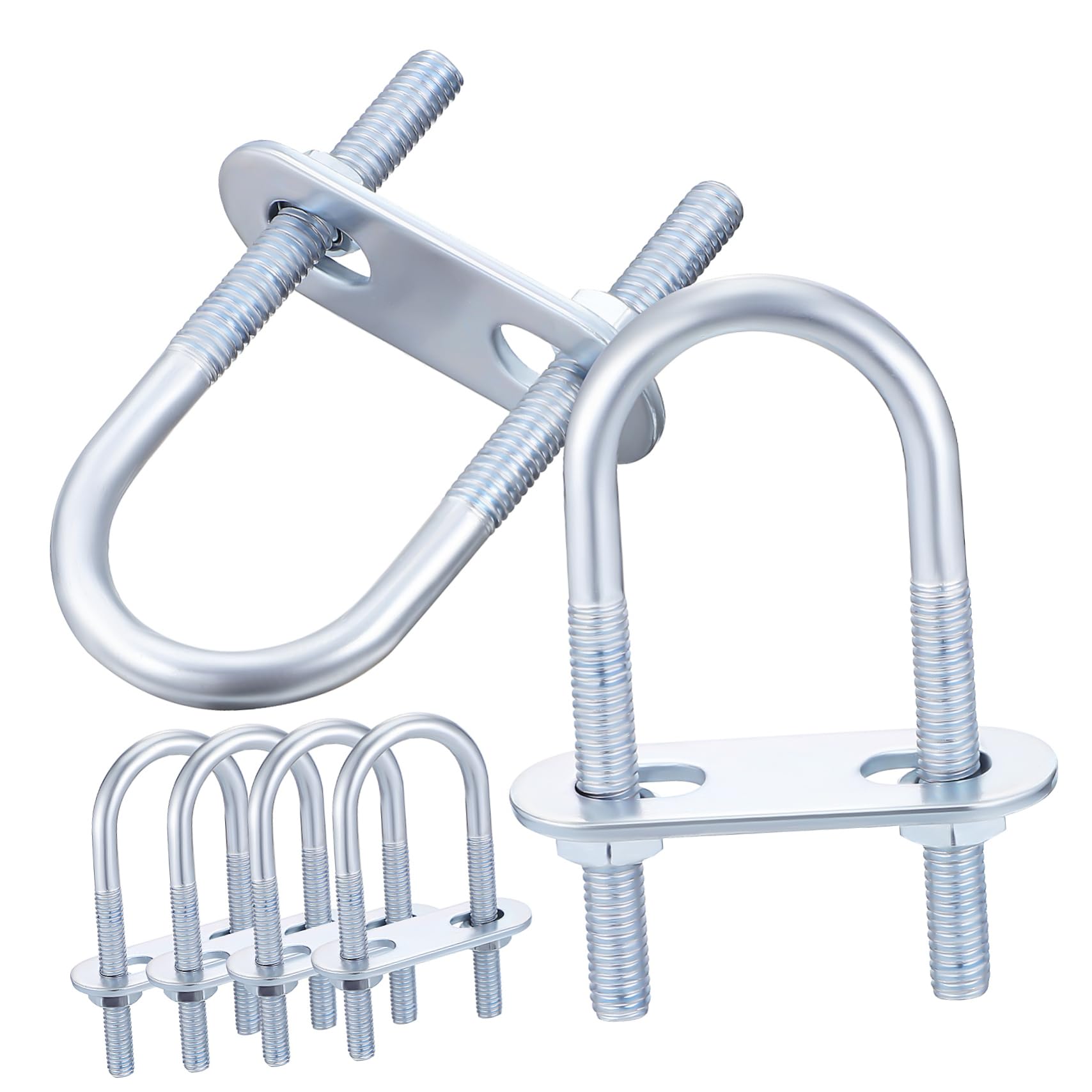 Amazon | Mobestech 6個 Uボルト U字型チューブボルト あなたのボルト ステンレスU字型ボルト uチューブクランプボルト ステンレス鋼のU字ボルト ステンレス鋼のボルトと ...