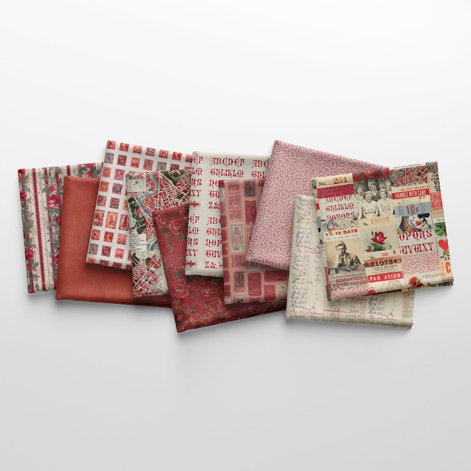 Amazon.com: Eclectic Elements Palette: Red Fat Eighth Bundle (10 Pieces ...