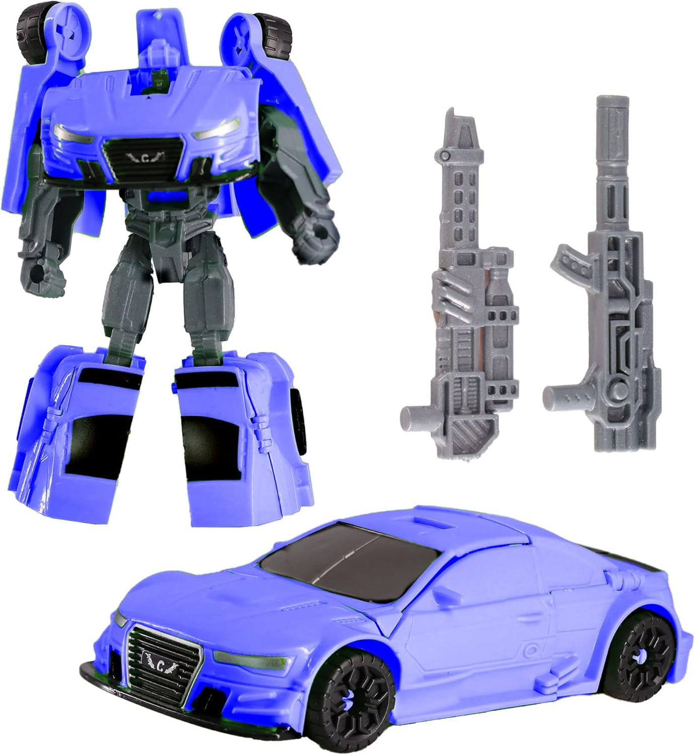 Transforming Robot Racers, from a Battle Mech to a Sports Car ...