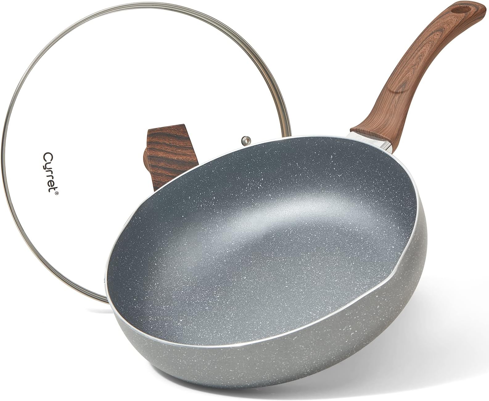Amazon.com: Ailwyn 11" Nonstick Sauté Pan with Lid – Nonstick Frying ...