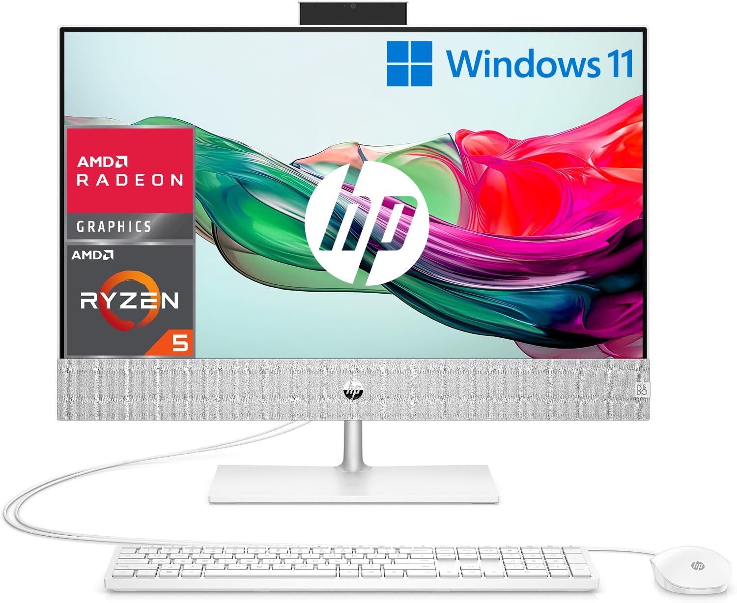 HP Pavilion 24-ca0000sl All-in-One, AMD Ryzen 5 5500U, 16GB RAM LPDDR4 ...