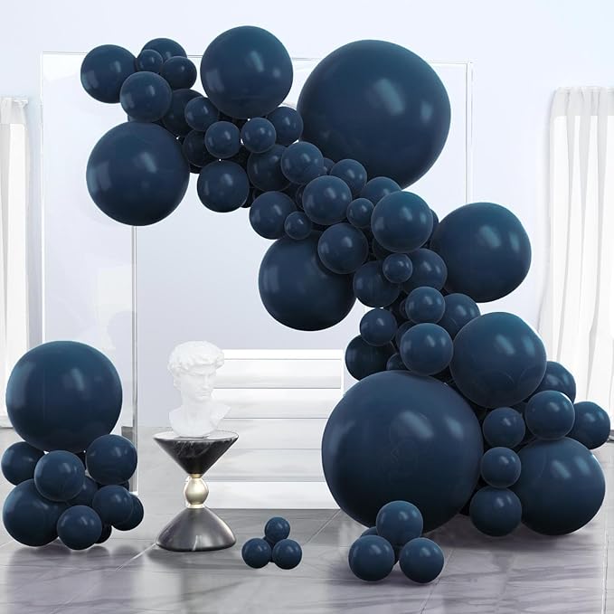Amazon.com: PartyWoo Nile Blue Balloons, 100 pcs Dark Blue Balloons ...