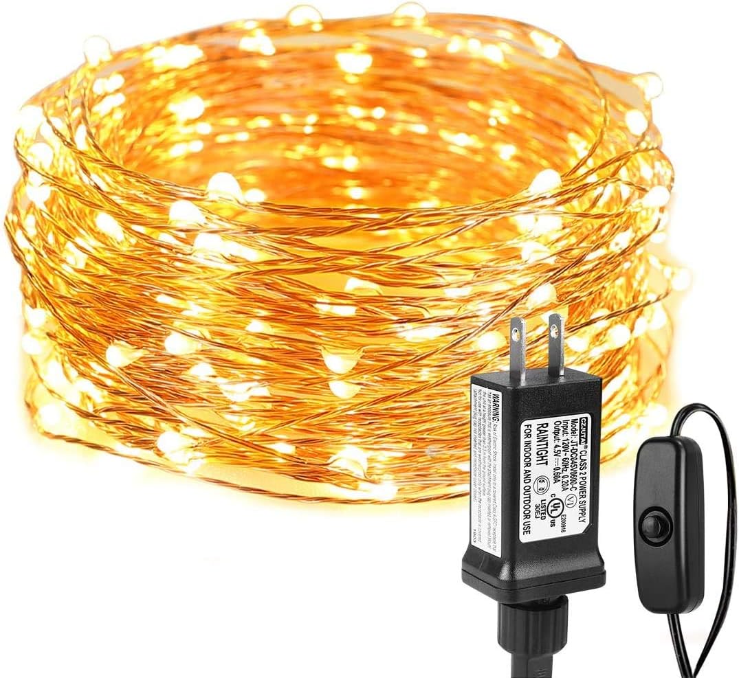 LE Fairy Lights Plug in, 10M 33ft Waterproof String Lights Indoor ...