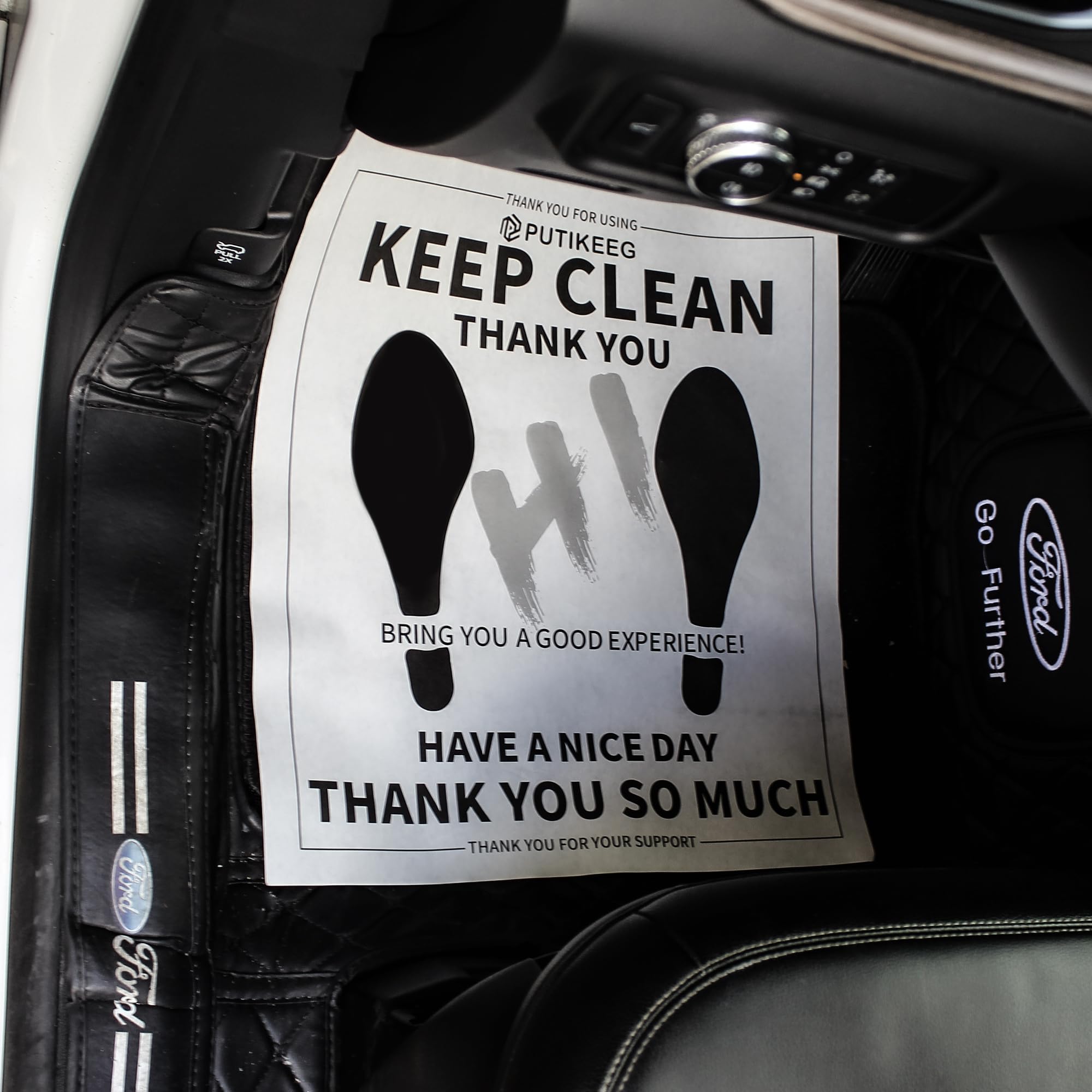 Amazon.com: CHORMING White Car Paper Floor Mats : 50 Pcs Disposable ...